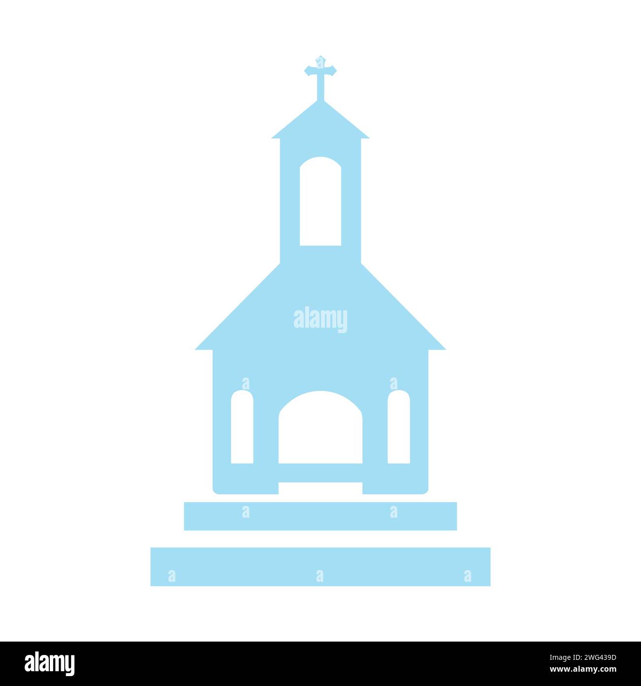 Church Flat Icon Vector Illustration Stock Vector Image & Art - Alamy