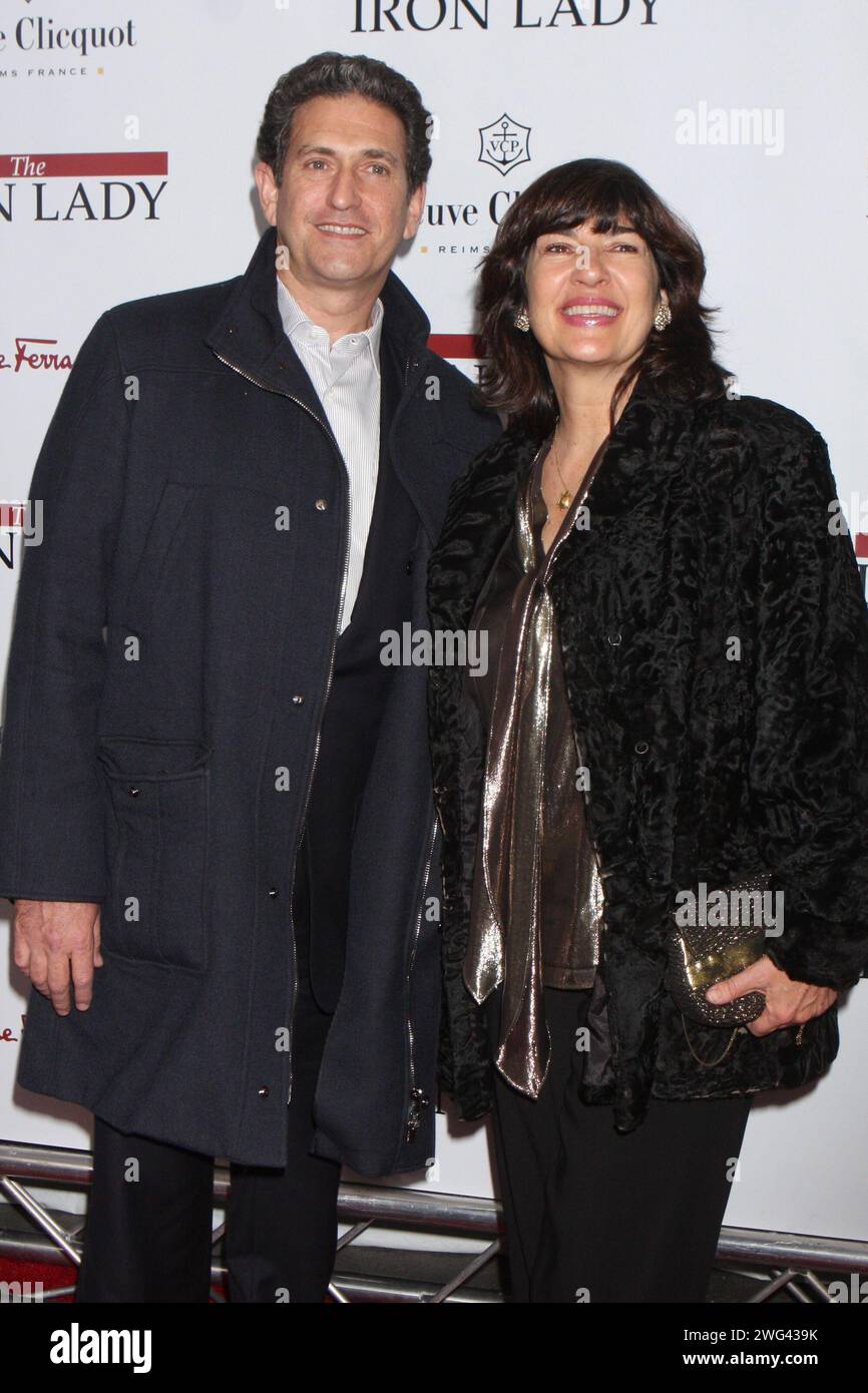 Christiane Amanpour and husband James Rubin attend the premiere of The ...