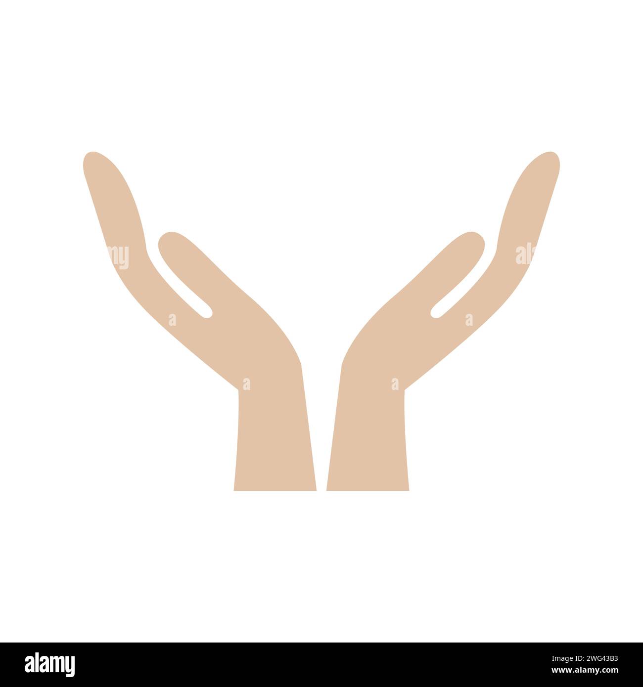 Embracing hands vector vectors hi-res stock photography and images - Alamy