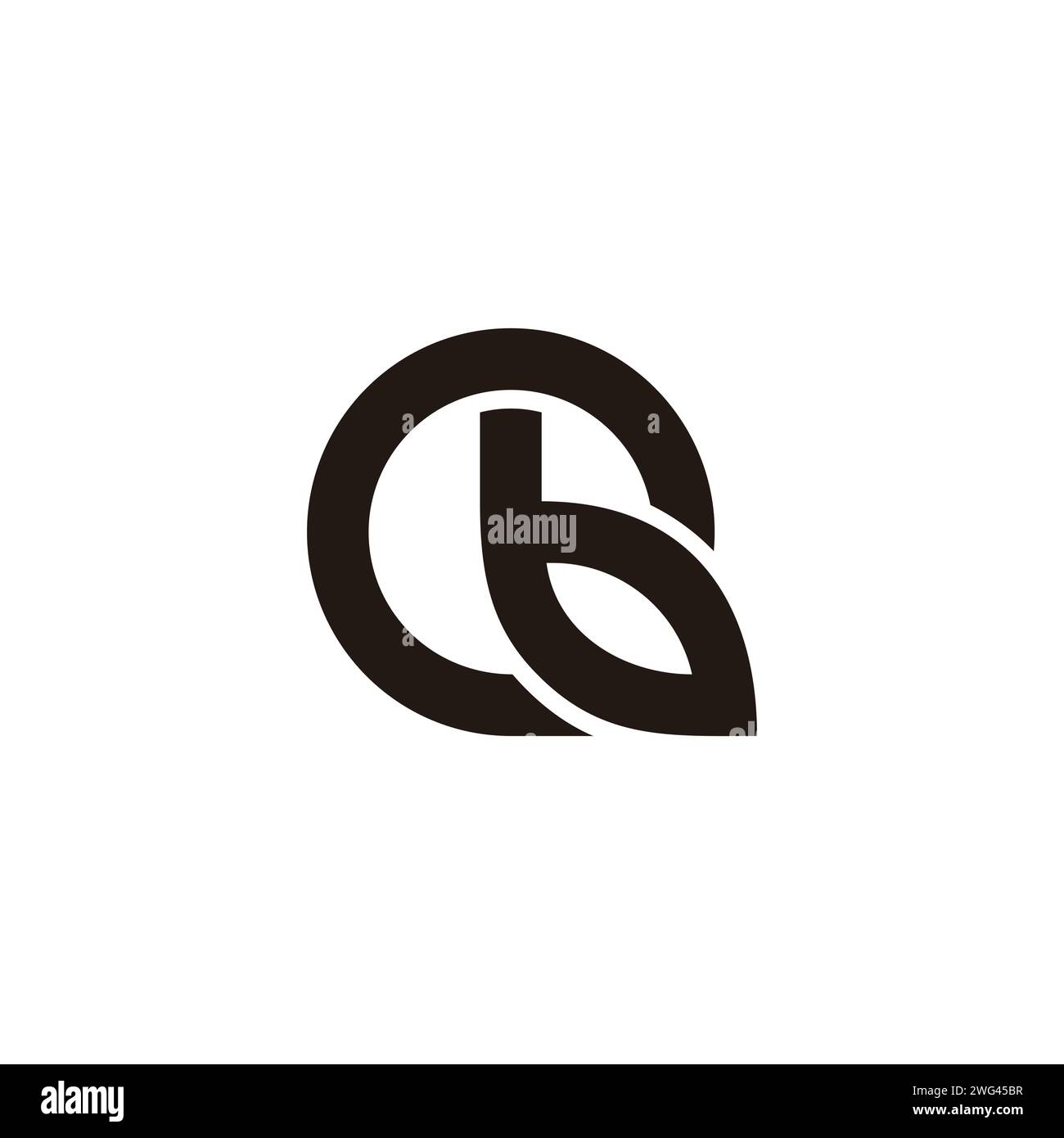 letter cb simple geometric line silhouette logo vector Stock Vector ...