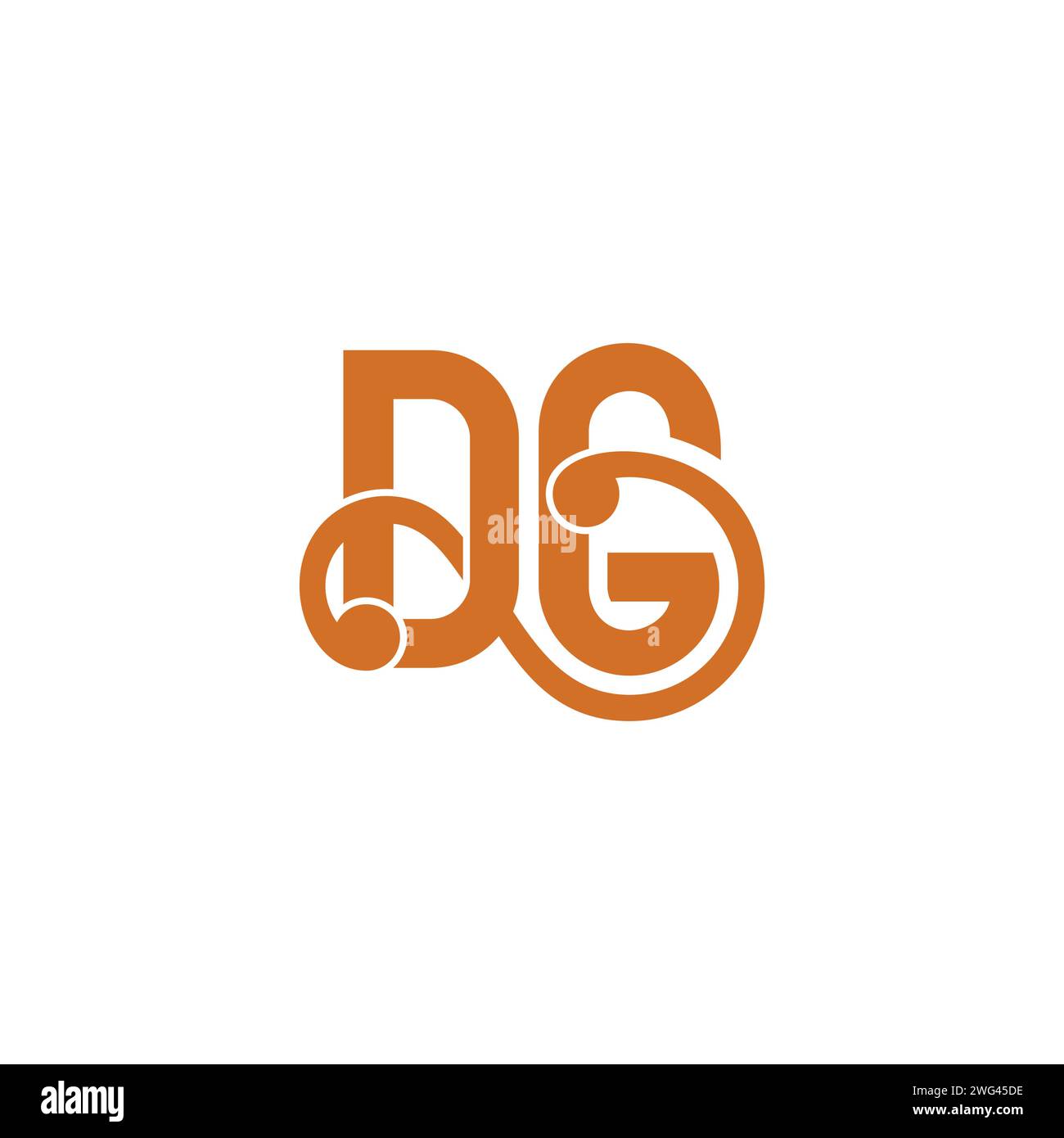 letter dg elegant decoration font logo vector Stock Vector Image & Art ...