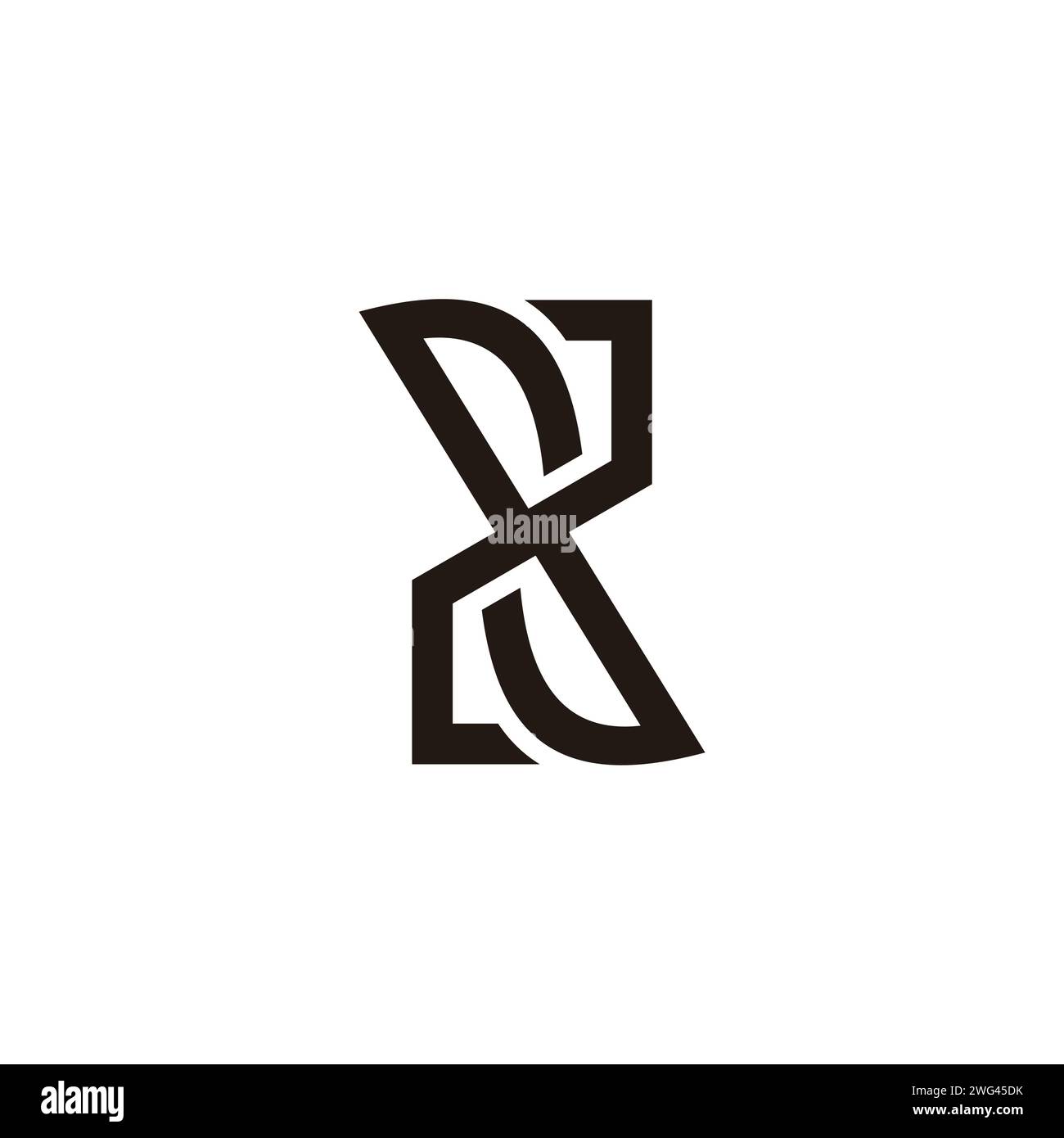 letter rx rotate simple geometric logo vector Stock Vector Image & Art ...