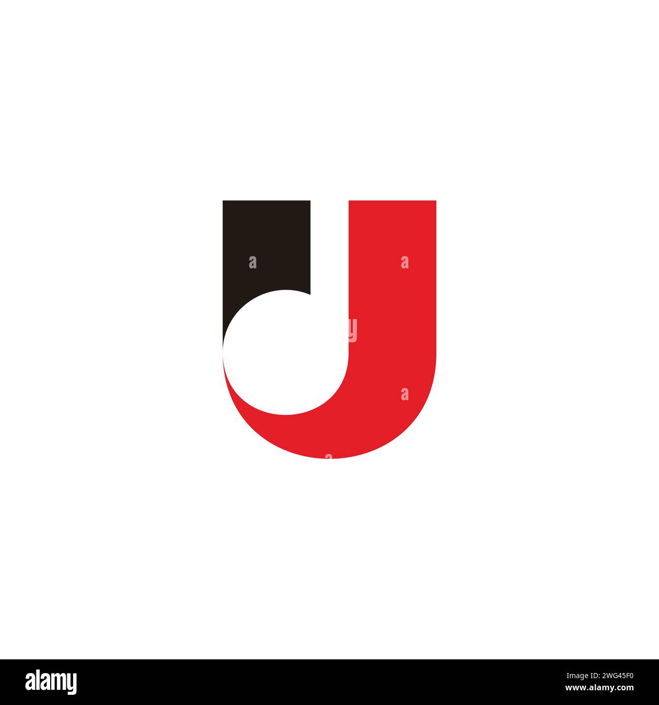 letter dj colorful negative space logo vector Stock Vector Image & Art ...