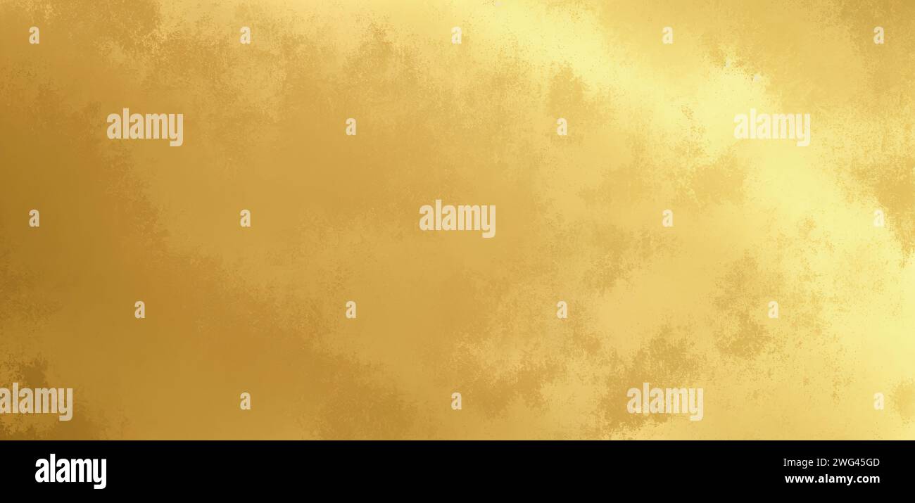 Golden color old grunge wall concrete texture as background. Gold ...