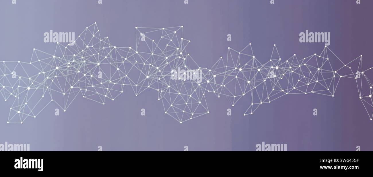 Connect link background. global network technology concept. Network nodes plexus banner. Future ...