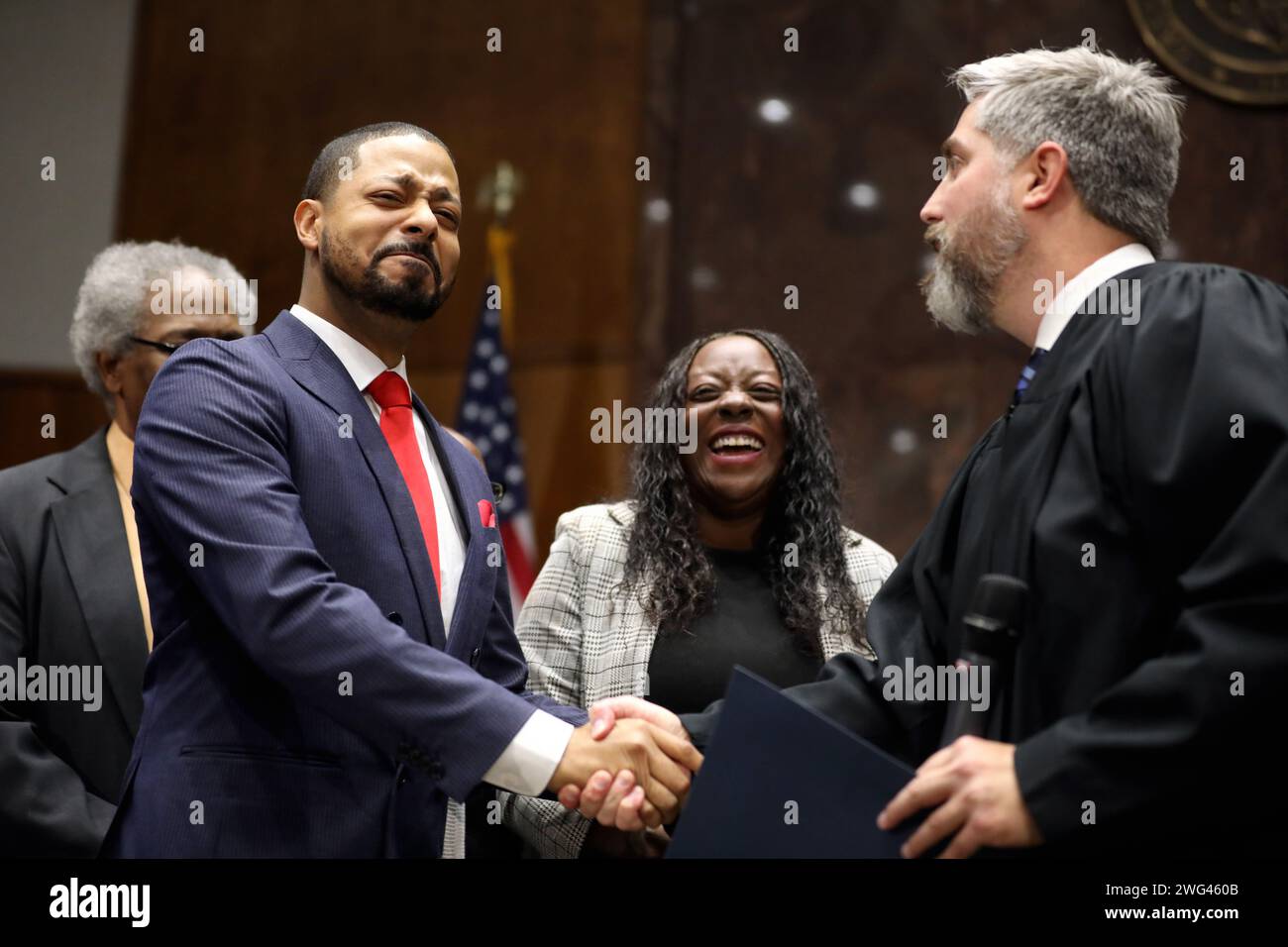 Phoenix, Arizona, USA. 2nd Feb, 2024. JEVIN HODGE participates in his ...