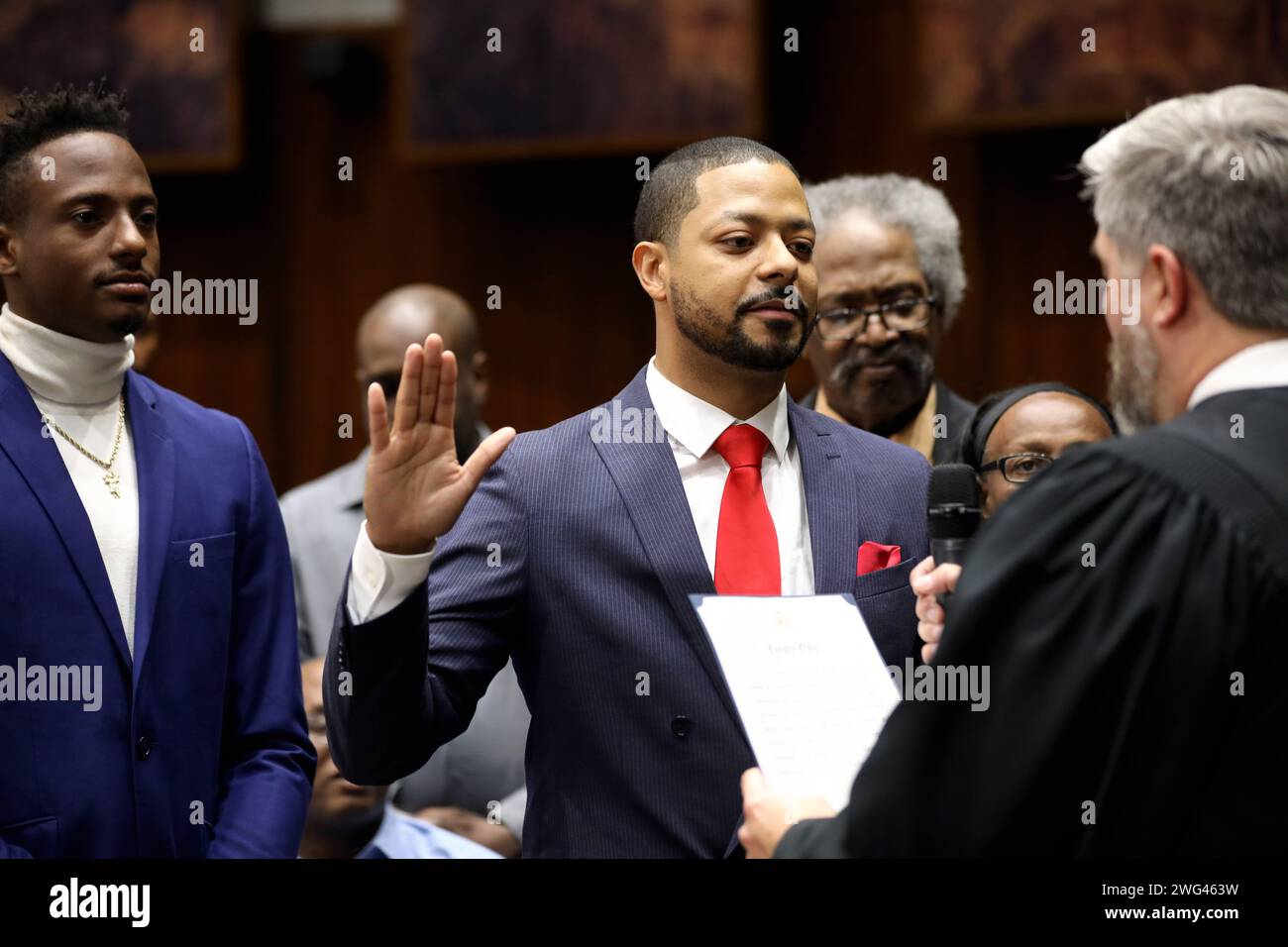 Phoenix, Arizona, USA. 2nd Feb, 2024. JEVIN HODGE participates in his ...
