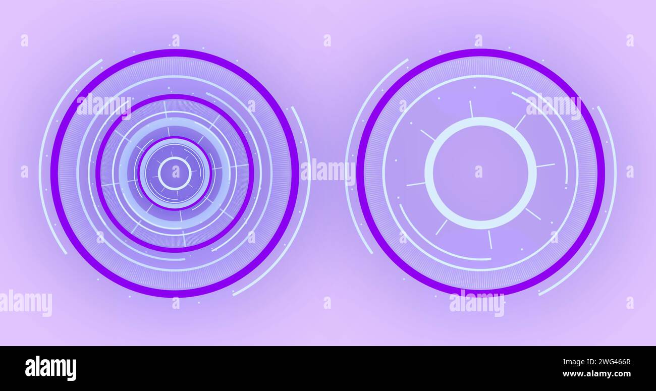 Animation two scopes scanning data hi-res stock photography and images ...