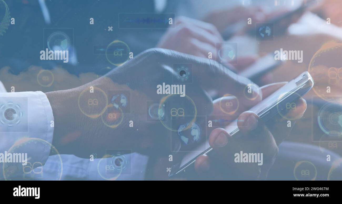 Animation scopes scanning 6g text hi-res stock photography and images ...