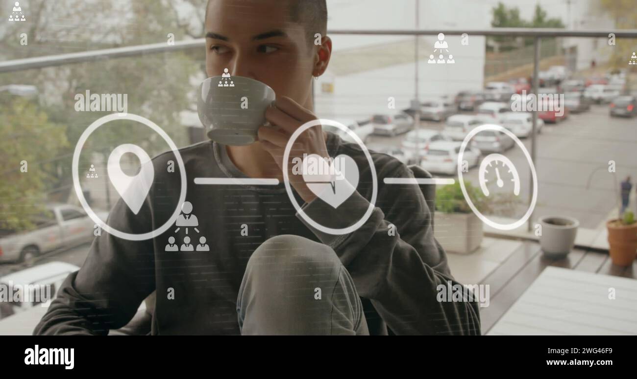 Profile social network man hi-res stock photography and images - Alamy