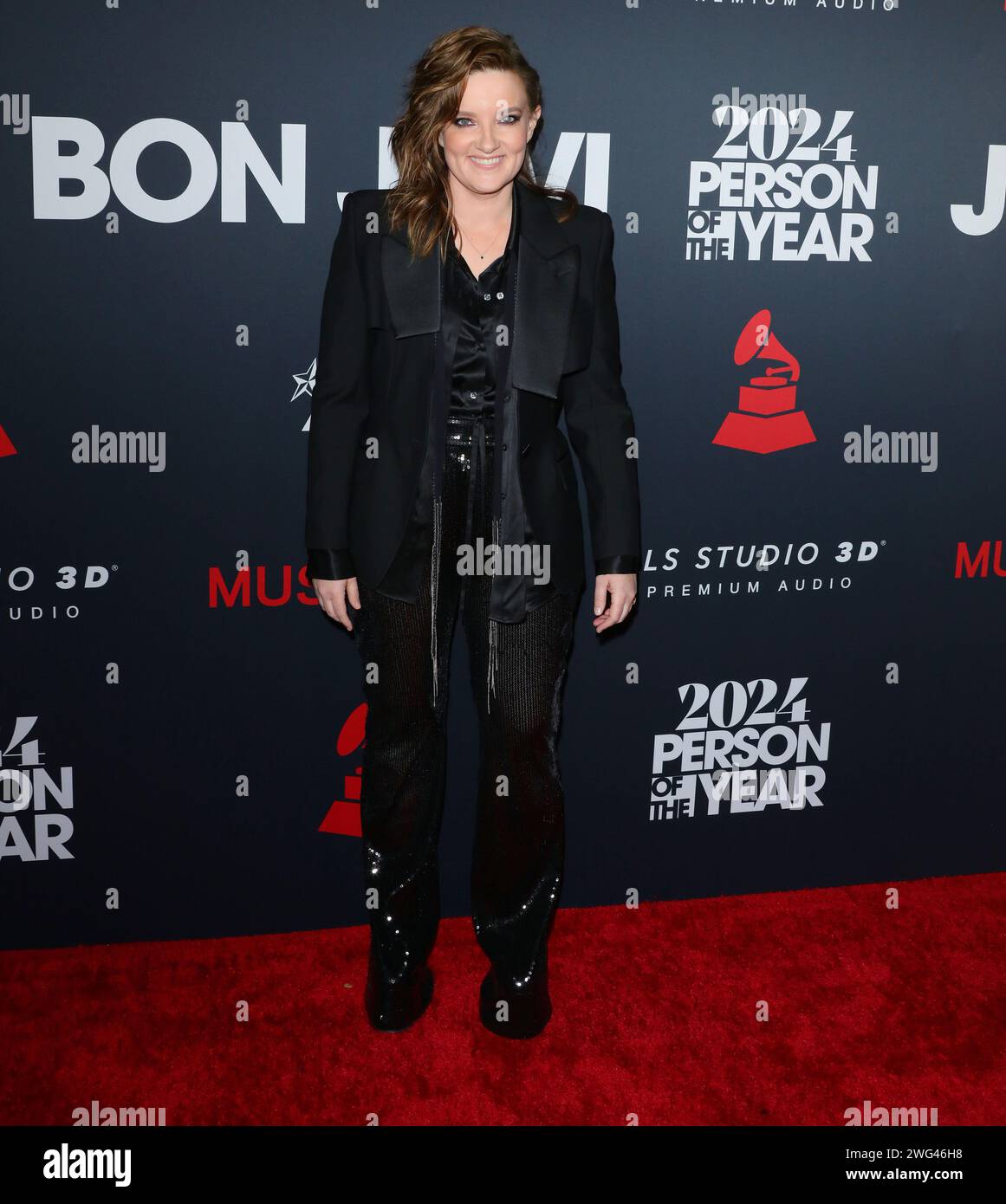 Los Angeles, USA. 02nd Feb, 2024. Brandy Clark arrives at The Musicares ...
