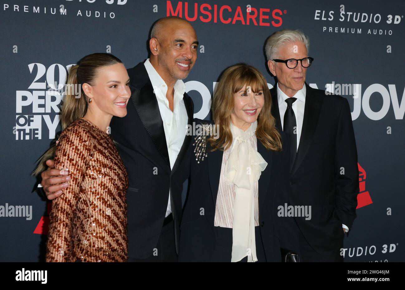 Los Angeles, USA. 02nd Feb, 2024. Harvey Mason Jr, Britt Mason, Mary ...
