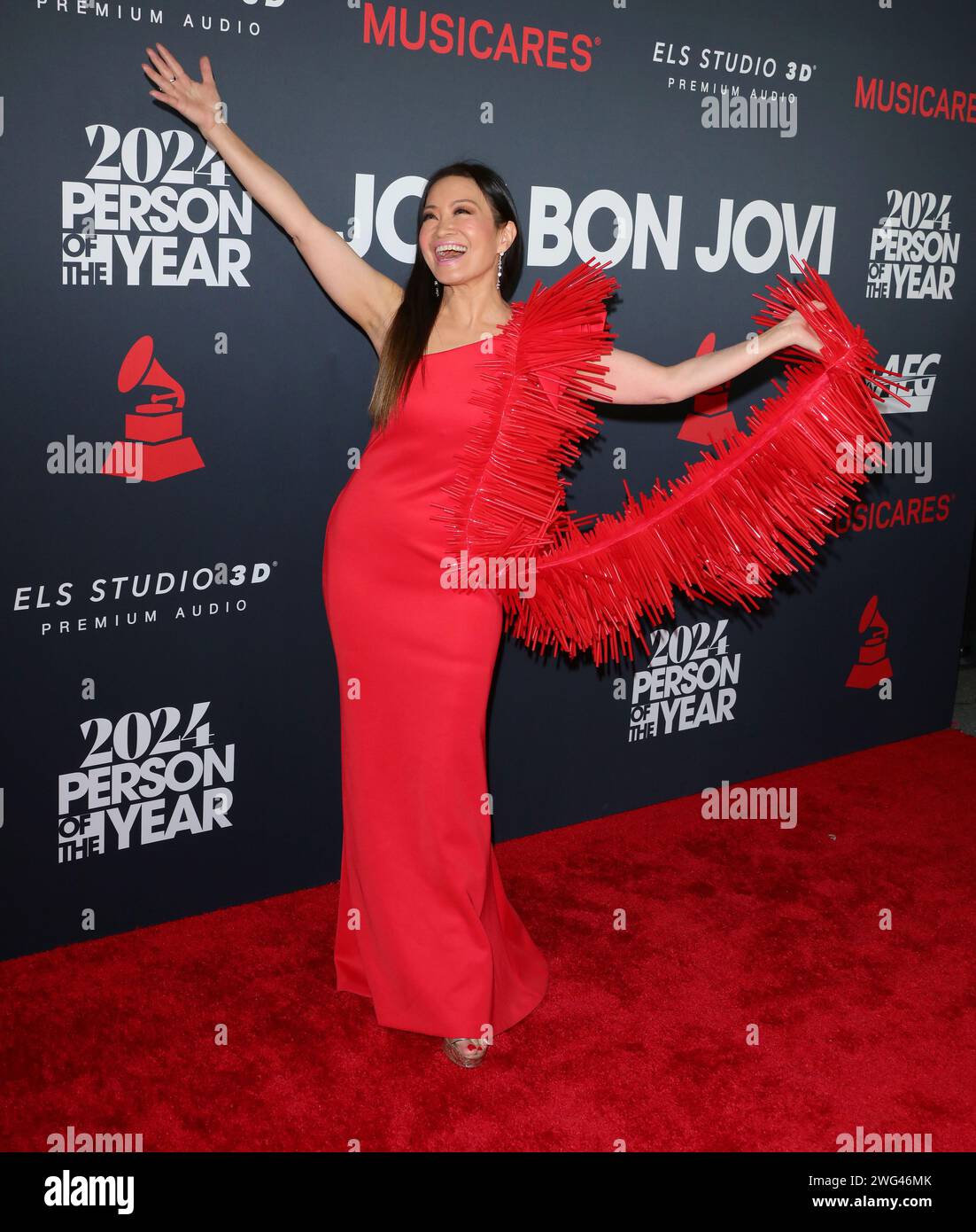 Los Angeles, USA. 02nd Feb, 2024. Jen Su arrives at The Musicares 2024 ...