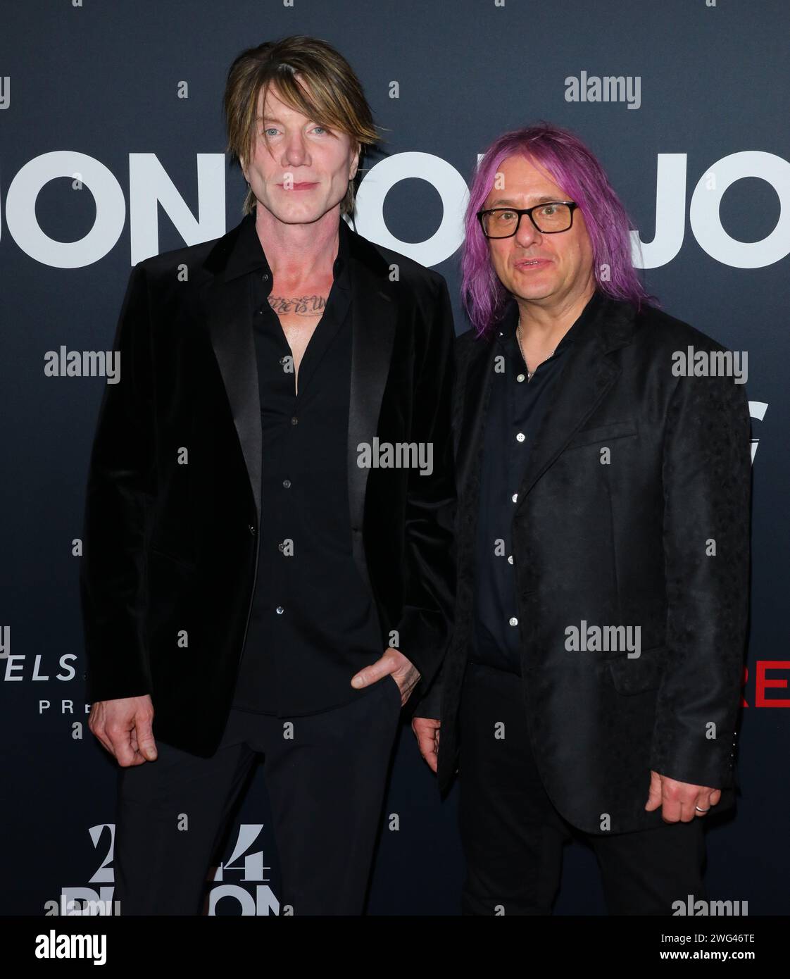 Los Angeles, USA. 02nd Feb, 2024. Goo Goo Dolls, John Rzenik, Robert Takac arrives at The ...