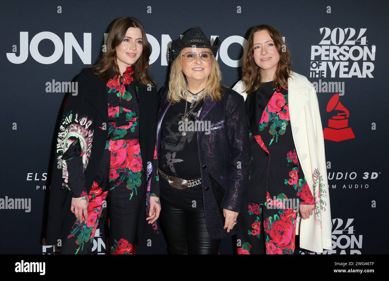 Los Angeles, USA. 02nd Feb, 2024. Larkin Poe, Melissa Etheridge arrives ...