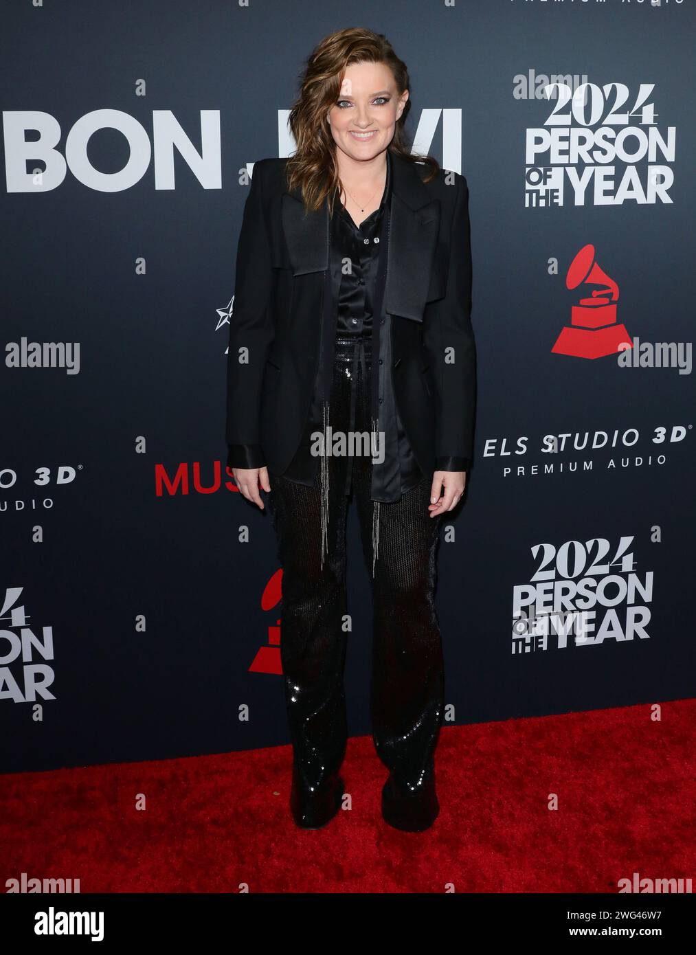 Los Angeles, USA. 02nd Feb, 2024. Brandy Clark arrives at The Musicares ...