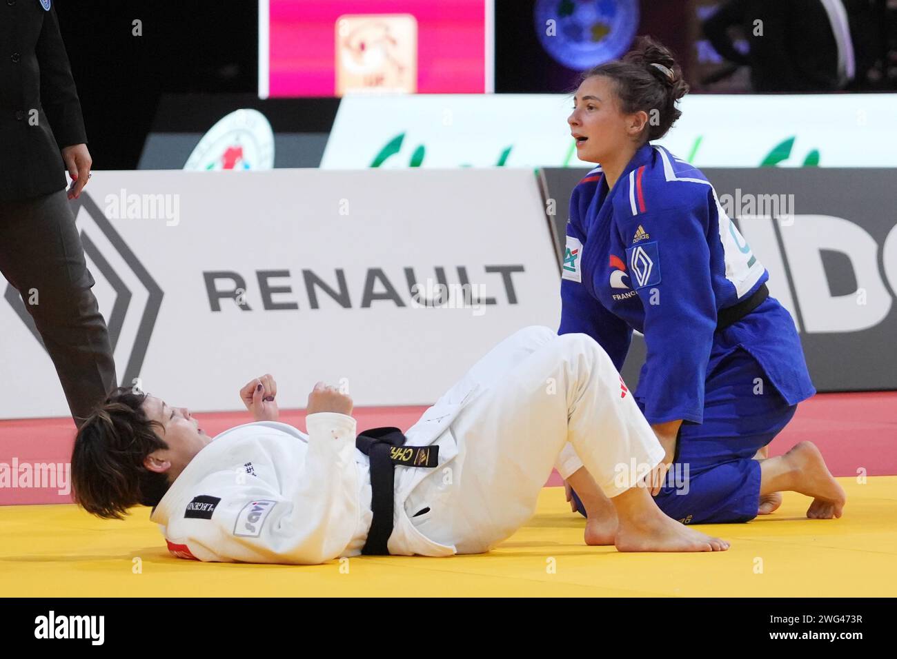 Faiza Mokdar of France against Christa Deguchi of Canada, Final Women's ...
