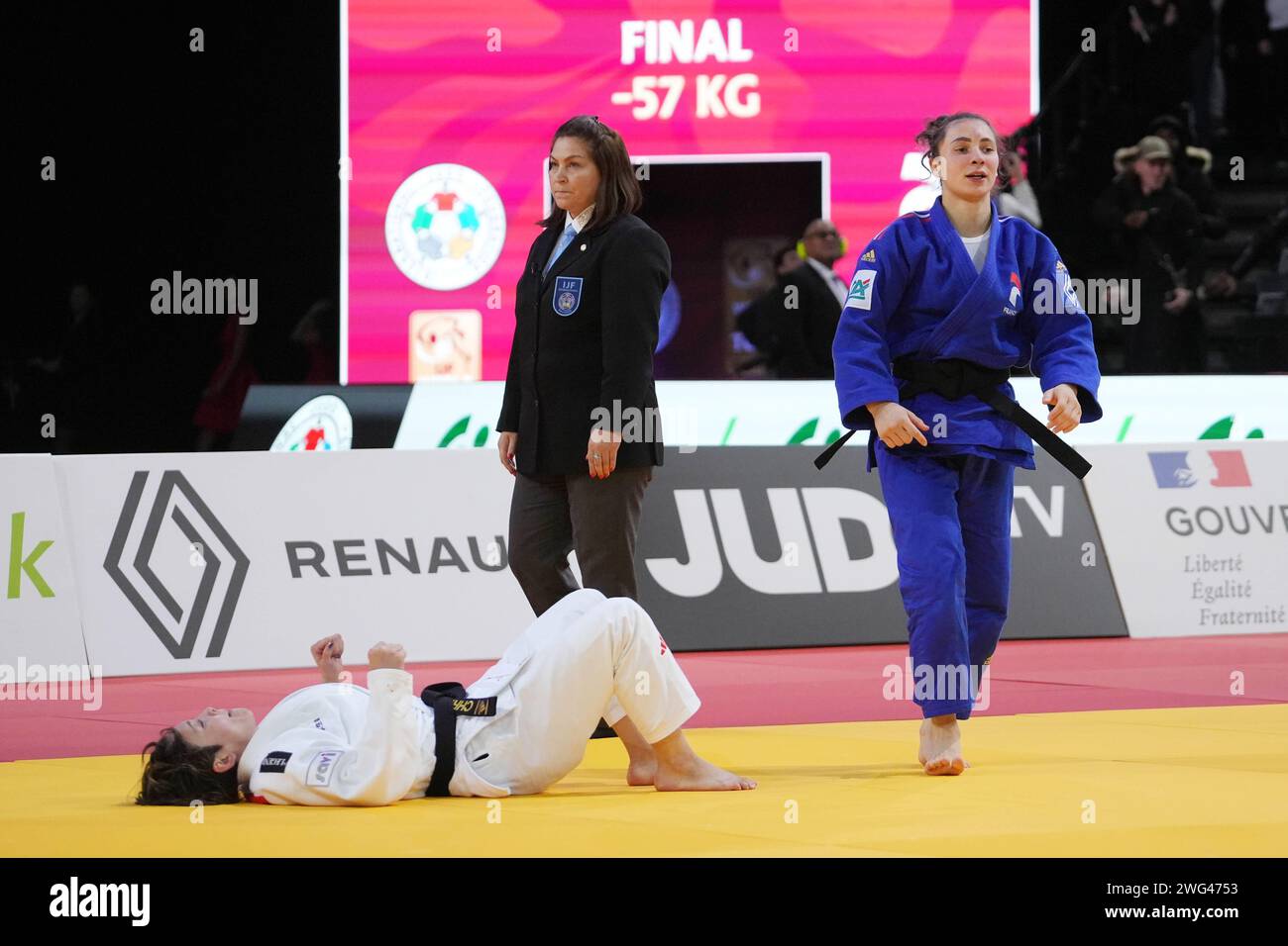 Faiza Mokdar of France against Christa Deguchi of Canada, Final Women's ...