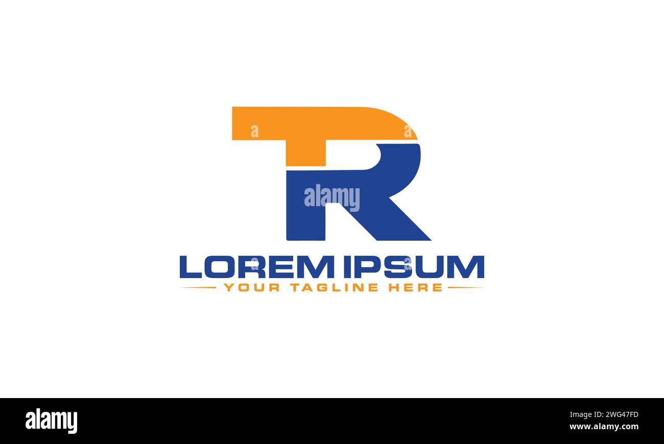 TR Letter Logo Design. Creative and Modern Logo Design Stock Vector ...