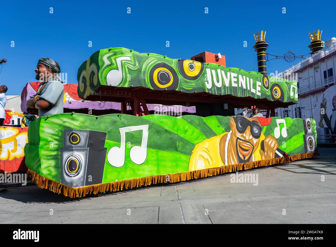 The Juvenile Krewe of Freret Float is seen during Mardi Gras on Friday ...