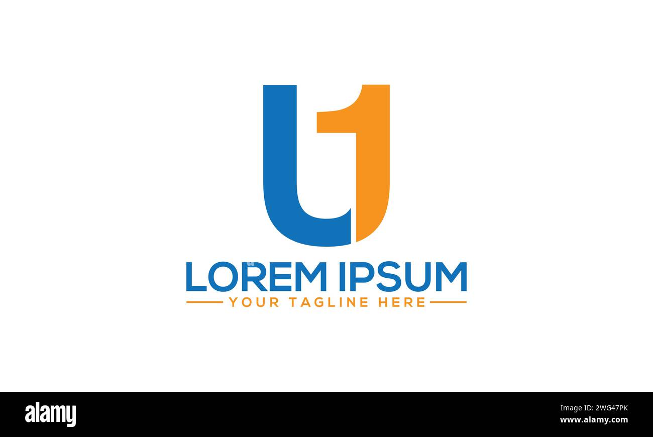 U1 Letter Logo Design. Creative and Modern U1 Logo Design Stock Vector ...