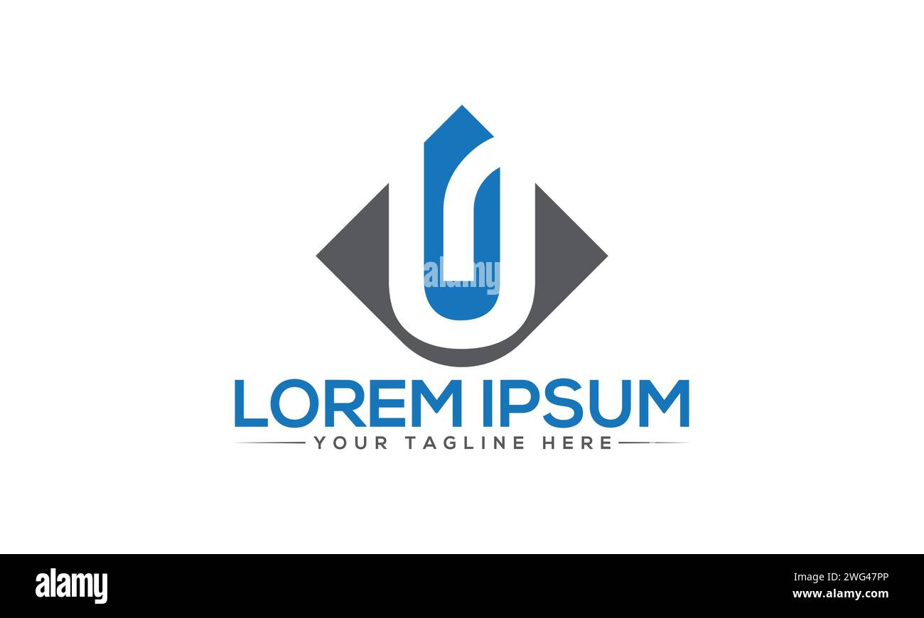 U1 Letter Logo Design. Creative and Modern U1 Logo Design Stock Vector ...