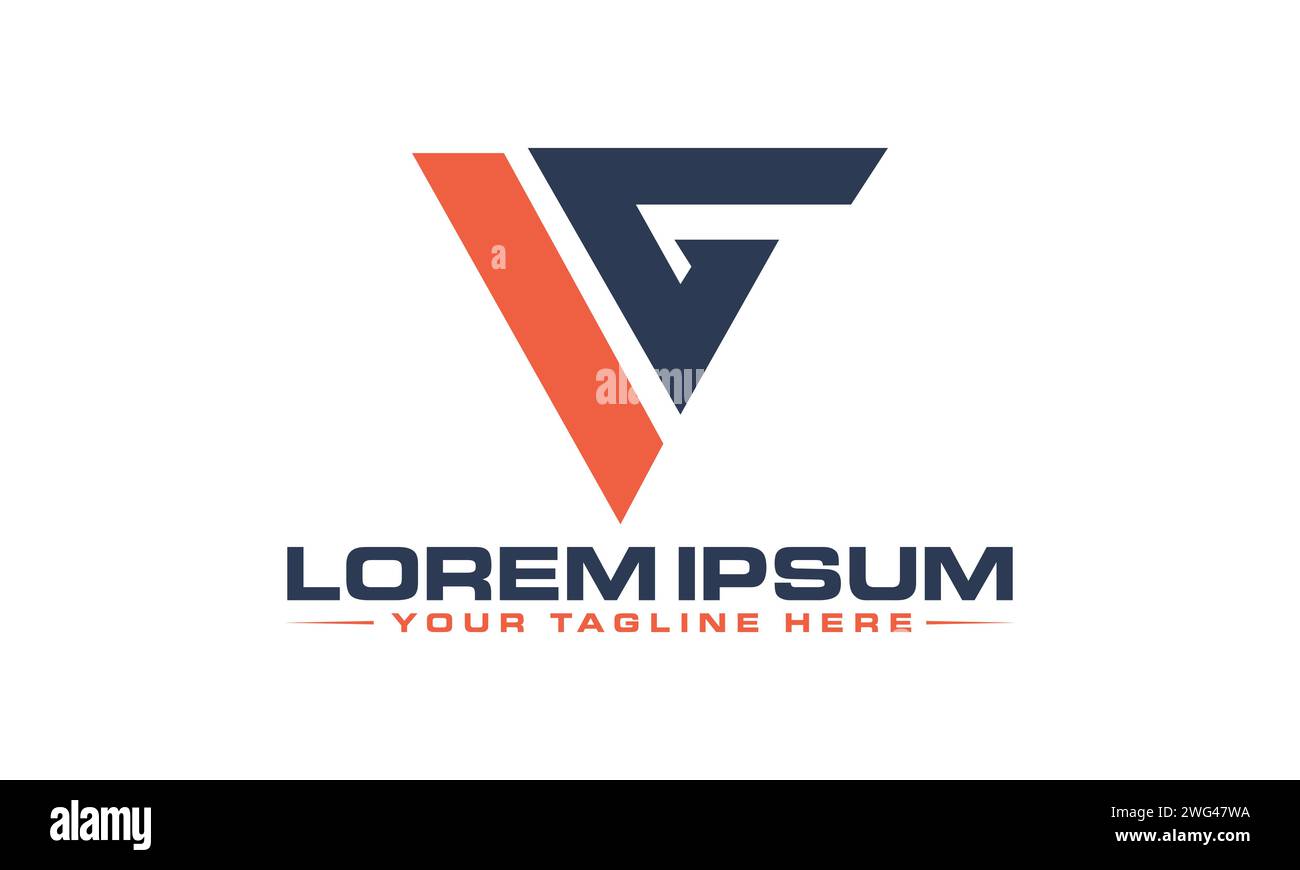 VG Letter logo design. Professional VG Letter Logo Design Stock Vector ...