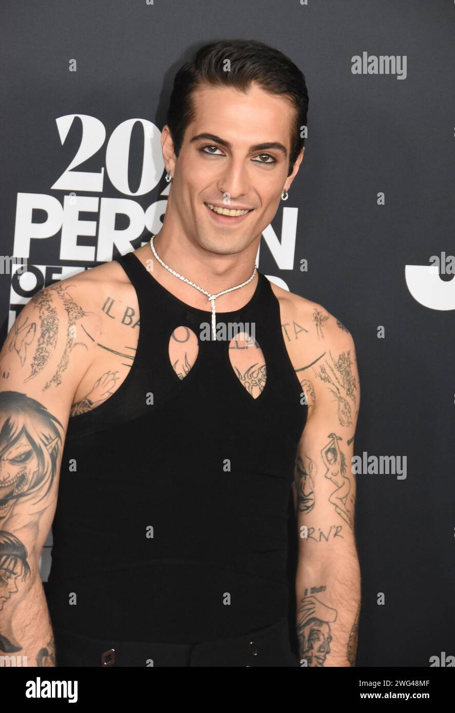 Los Angeles, California, USA 2nd February 2024 Singer/musician Domiano ...