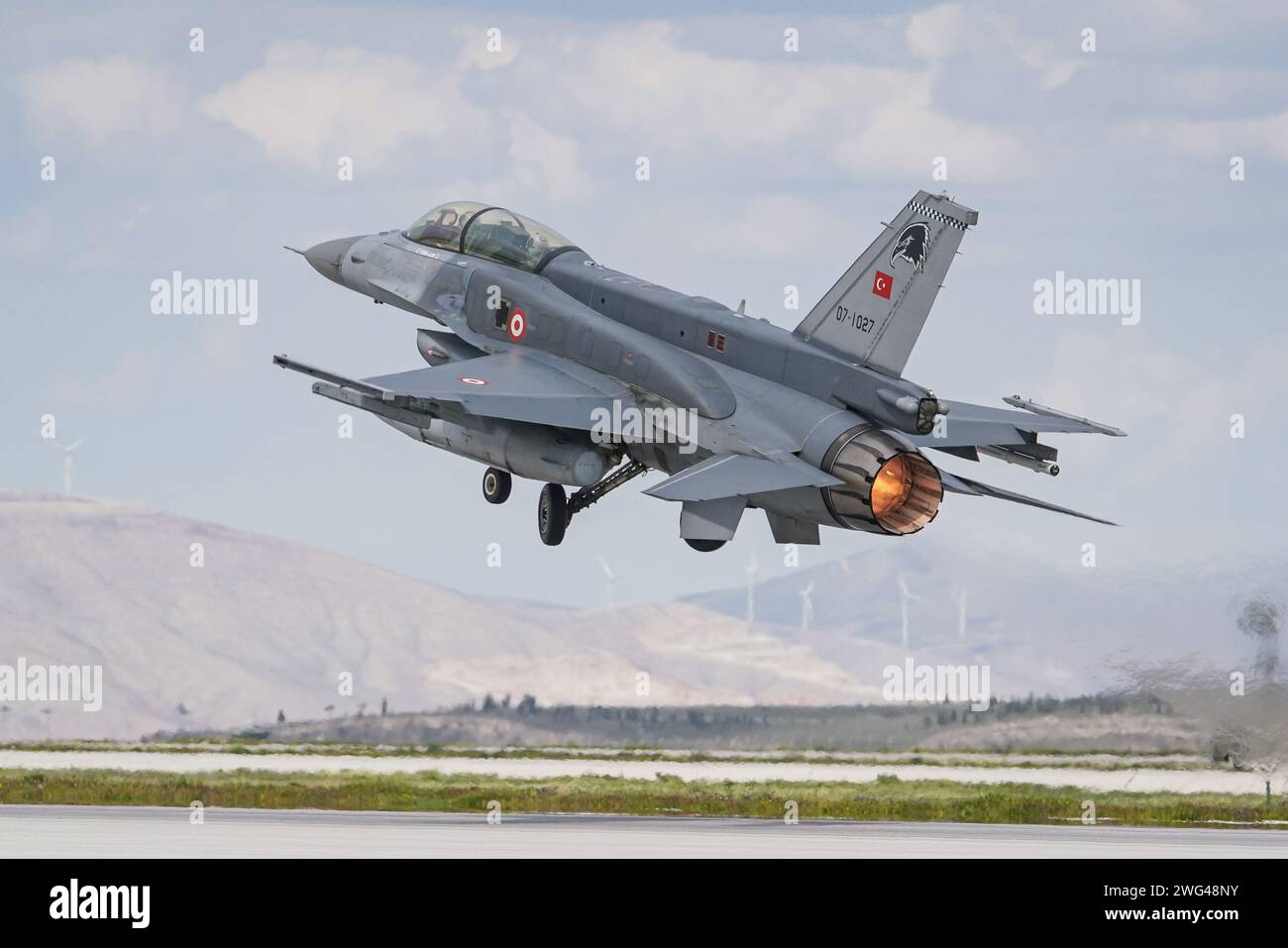 KONYA, TURKIYE - MAY 09, 2023: Turkish Air Force Lockheed Martin F-16D ...
