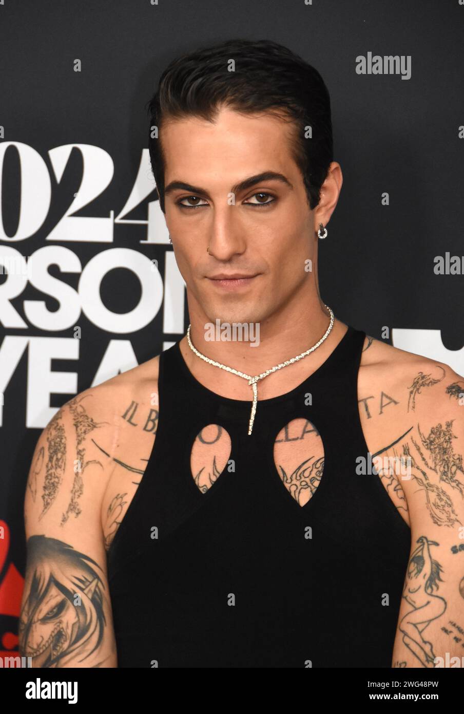 Los Angeles, California, USA 2nd February 2024 Singer/musician Domiano ...