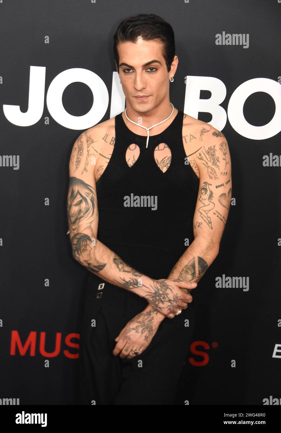 Los Angeles, California, USA 2nd February 2024 Singer/musician Domiano ...