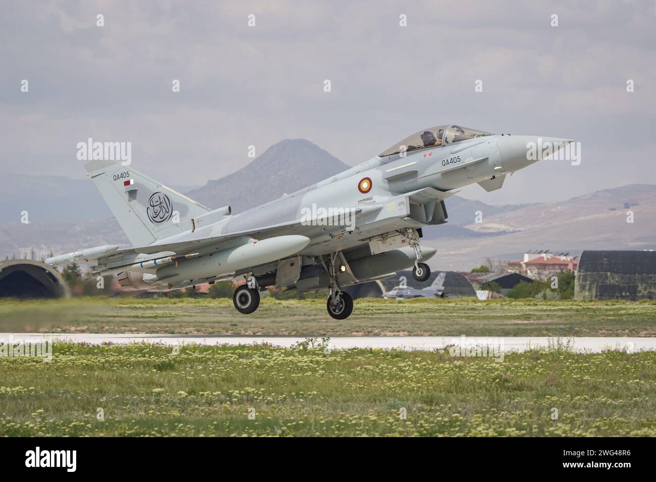 KONYA, TURKIYE - MAY 09, 2023: Qatar Air Force Eurofighter Typhoon ...
