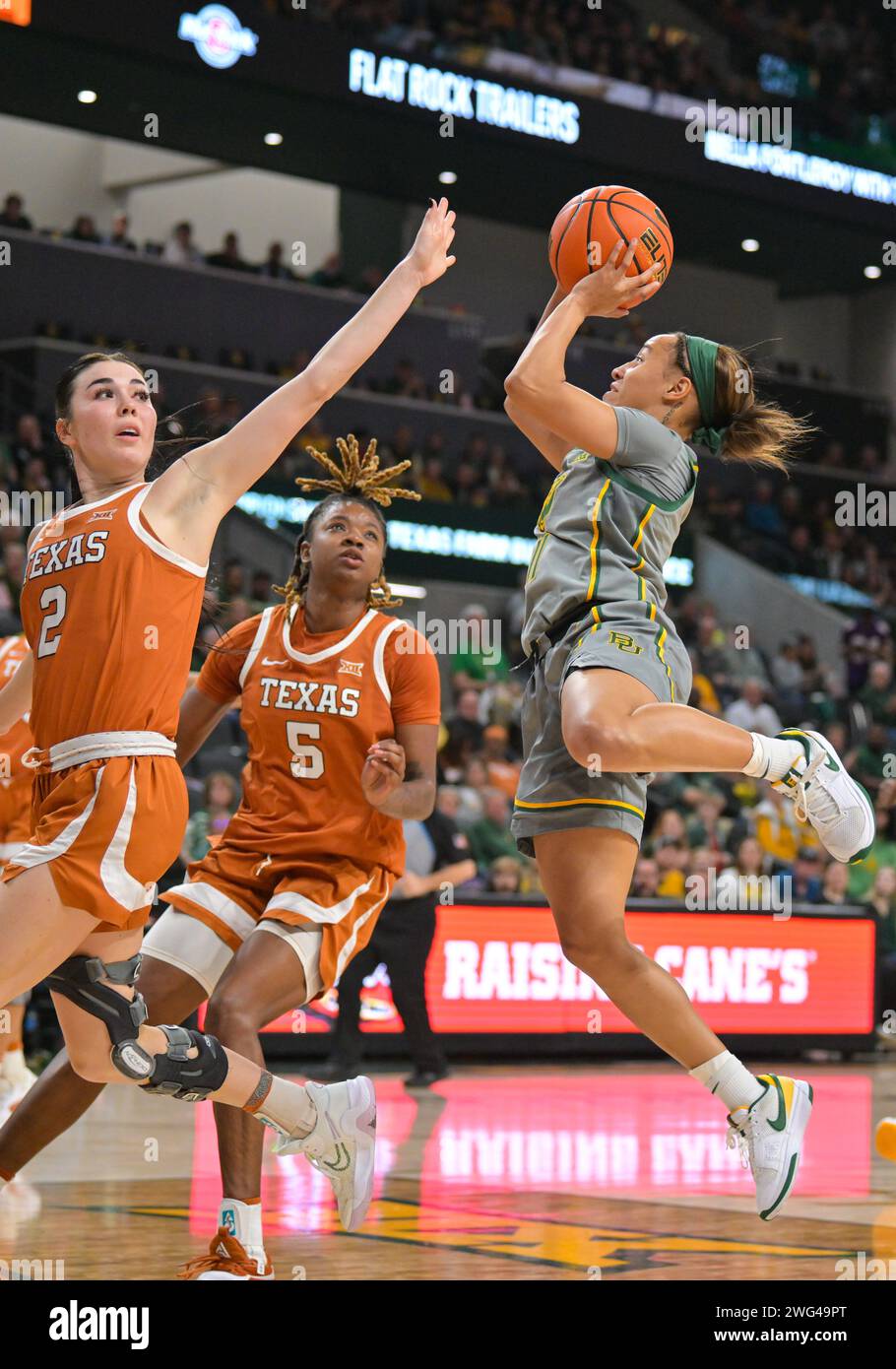 February 1 2024: Baylor Lady Bears guard Jada Walker (11) shoots the ...