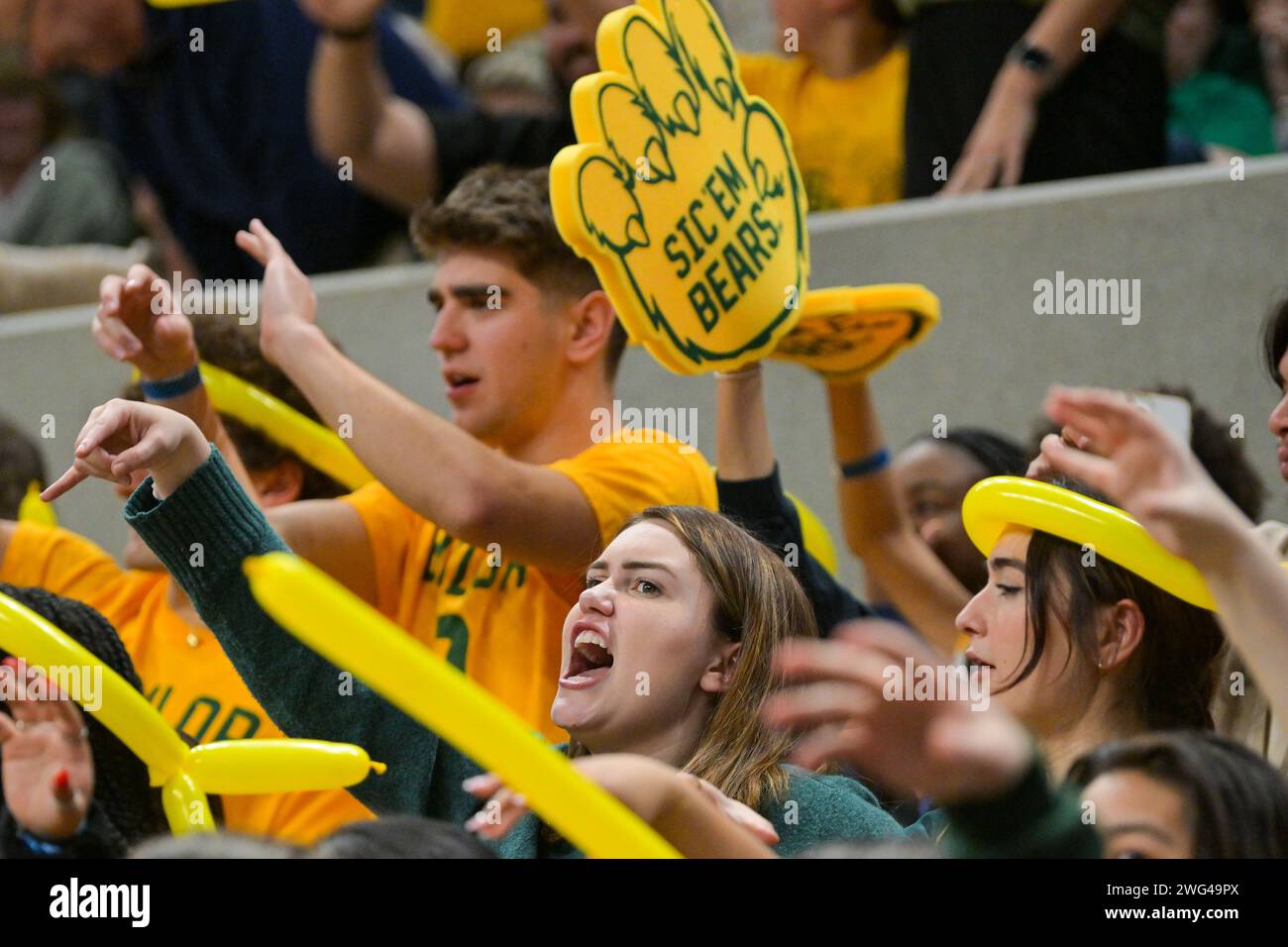 February 1 2024: Baylor Lady Bears students during the 1st half of the ...