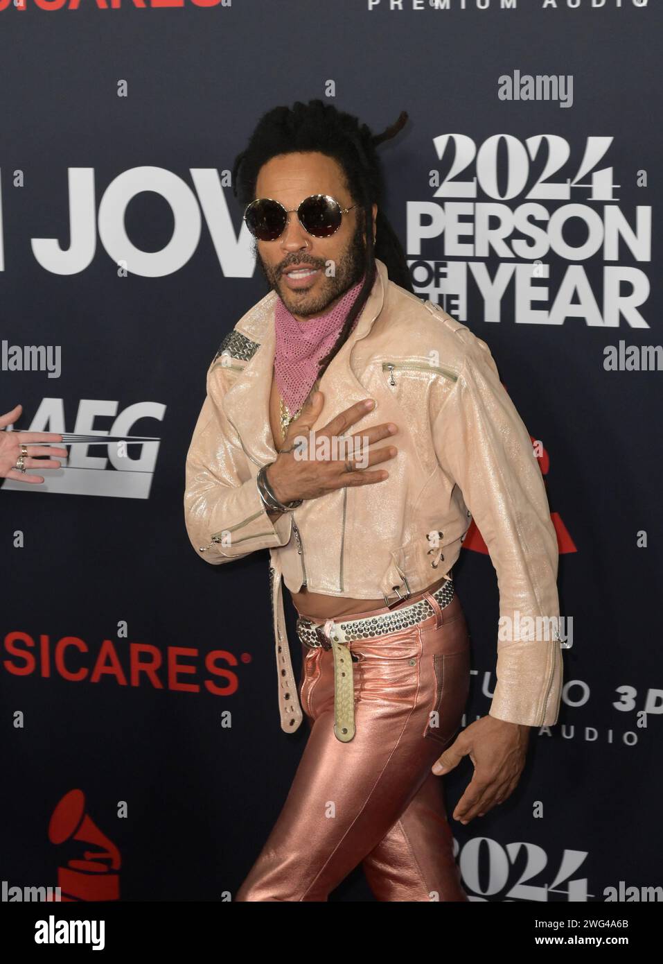 LOS ANGELES, USA. February 02, 2024: Lenny Kravitz at the MusiCares ...