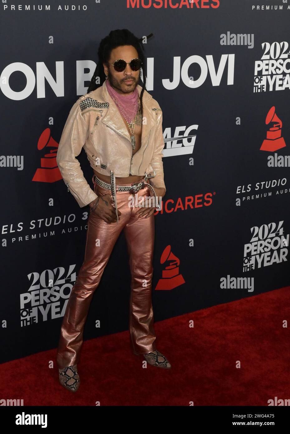 LOS ANGELES, USA. February 02, 2024: Lenny Kravitz at the MusiCares ...