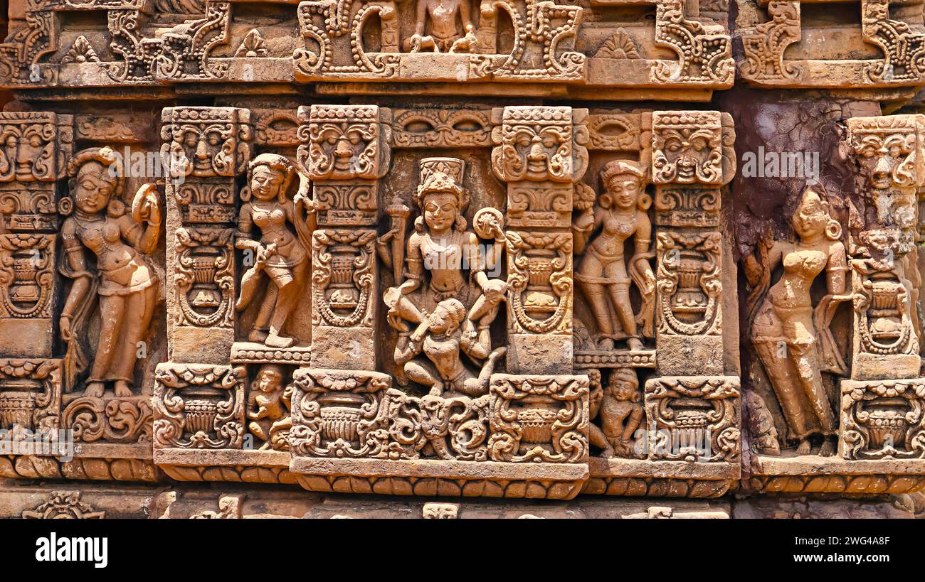 Sculptures of Hindu God and Goddess on the Hindu Temple, Osian Group of ...