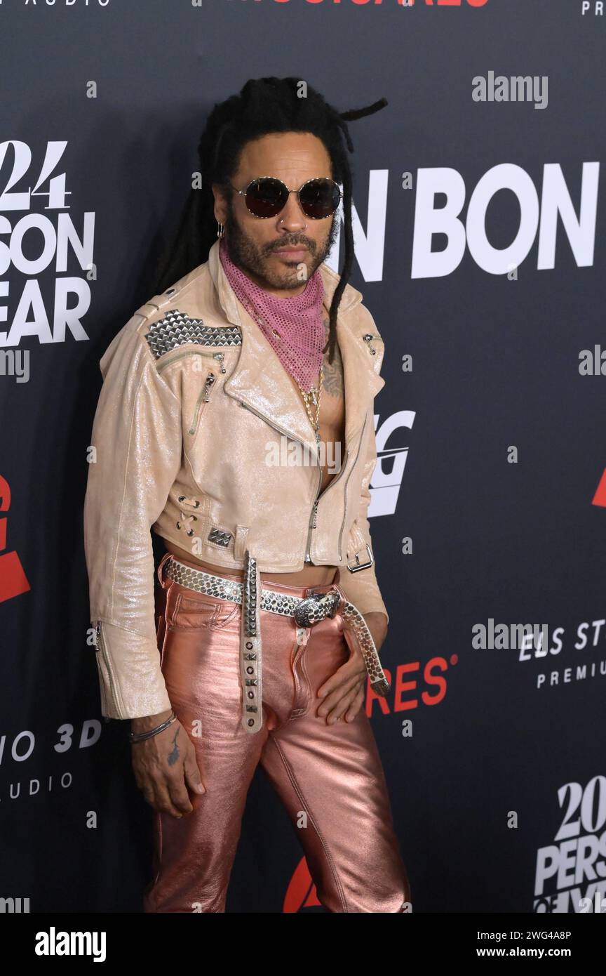 LOS ANGELES, USA. February 02, 2024: Lenny Kravitz at the MusiCares ...