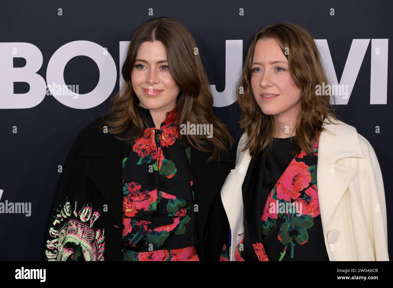 LOS ANGELES, USA. February 02, 2024: Rebecca Lovell & Megan Lovell of ...