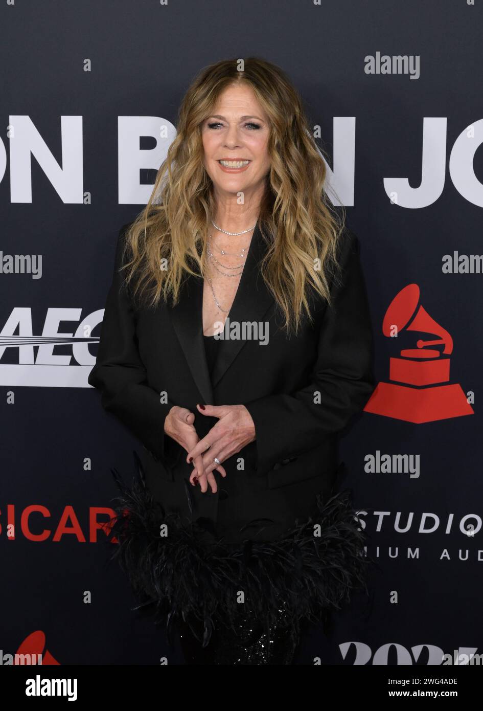 LOS ANGELES, USA. February 02, 2024: Rita Wilson at the MusiCares ...