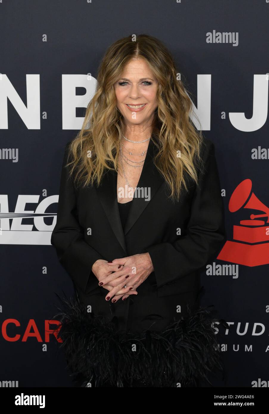 LOS ANGELES, USA. February 02, 2024: Rita Wilson at the MusiCares ...
