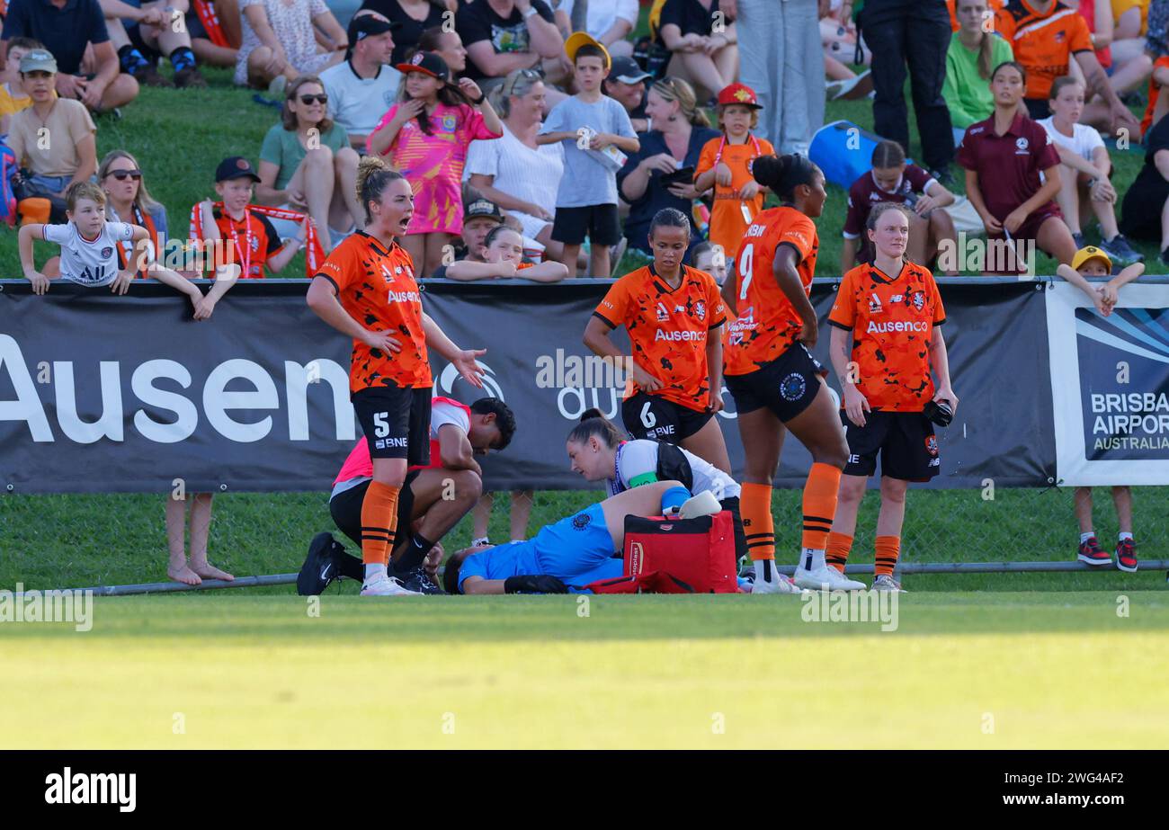 Brisbane roar v melbourne victory fc soccer hi-res stock photography ...