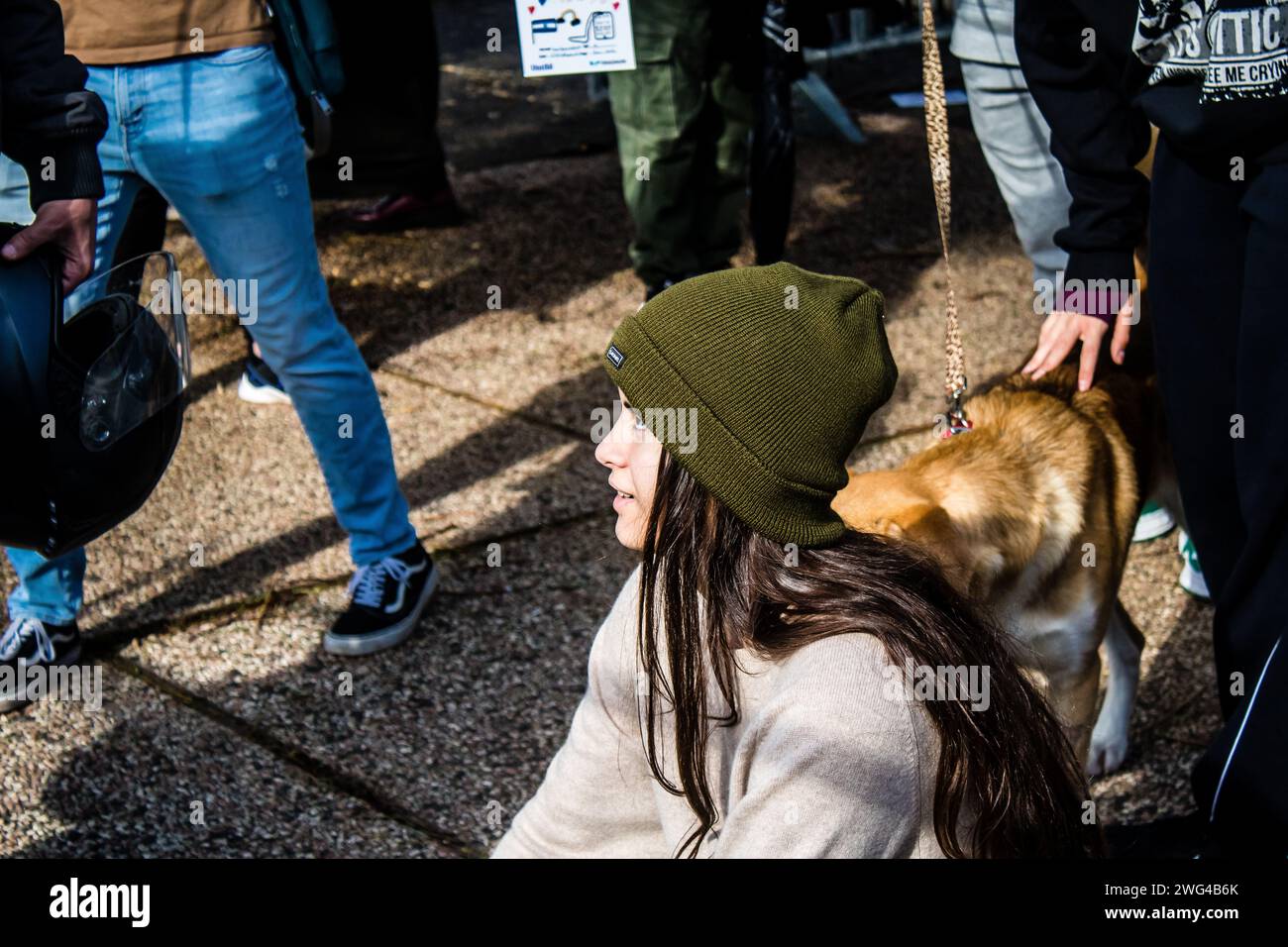 Tel Aviv, Israel – February 2, 2024 Volunteers from the SOS Animals ...