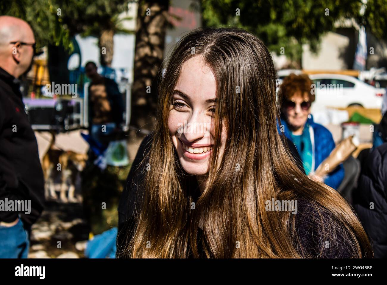 Tel Aviv, Israel – February 2, 2024 Volunteers from the SOS Animals ...
