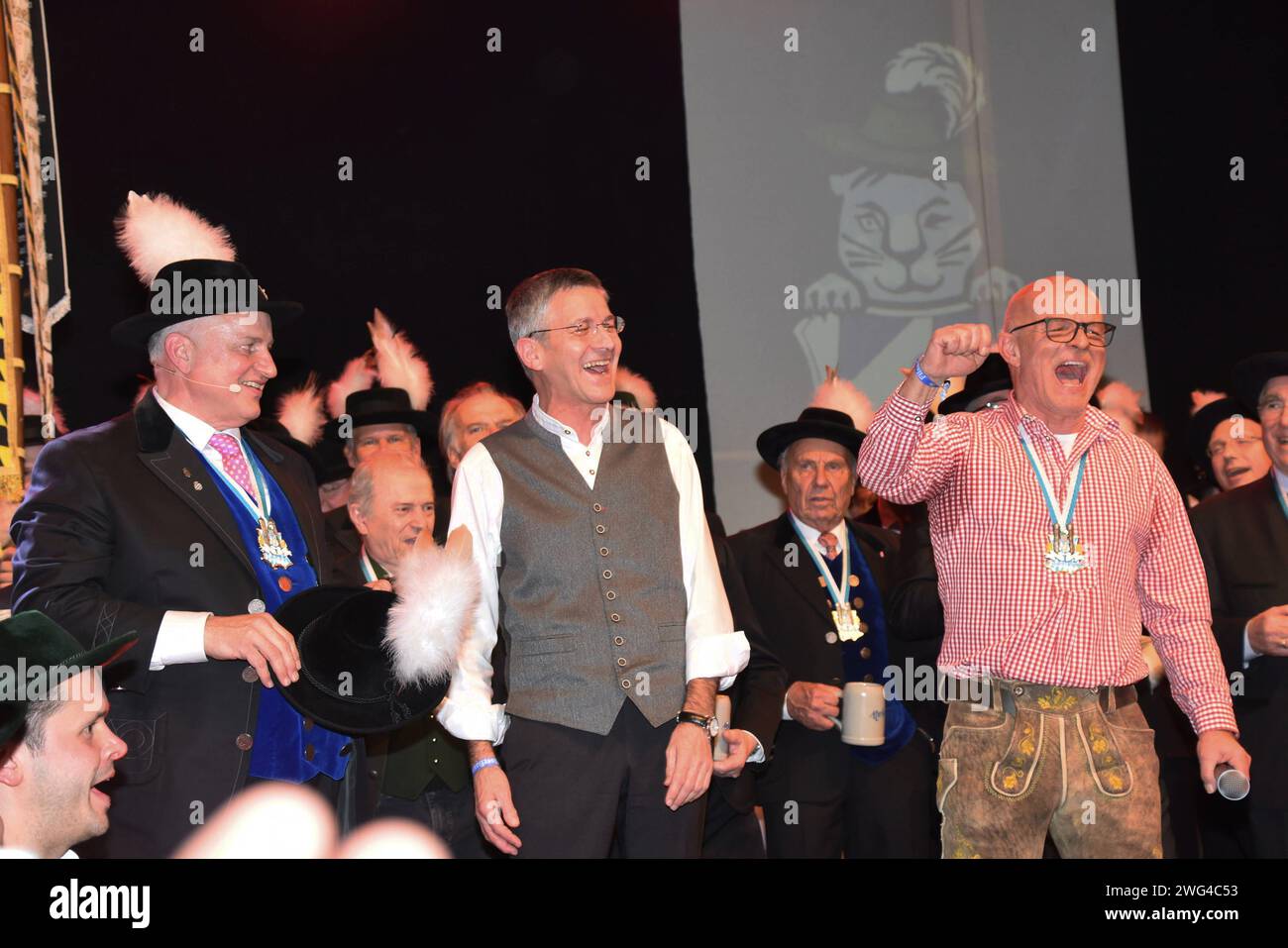 Christian Schottenhamel Filserpraesident Wirt Herbert Hainer FC Bayern Praesident Ehrenfilserhut ...