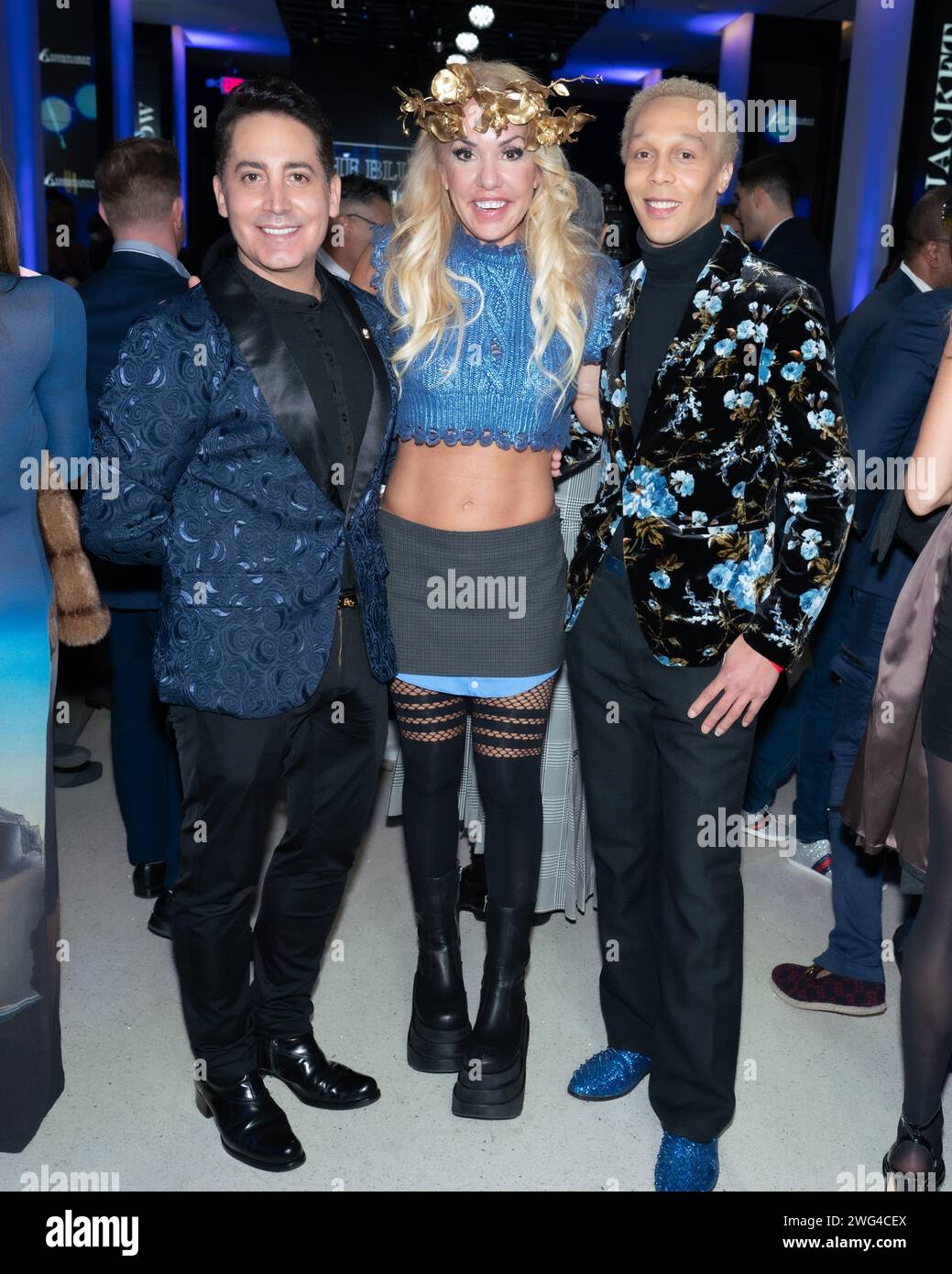 Marco Maranghello, Luciana Pampalone and Devon Watley Front Row at the ...