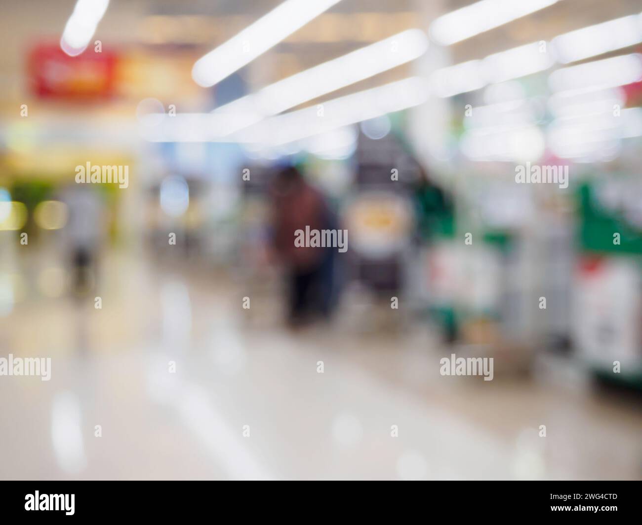 supermarket checkout cashier counter blurred background Stock Photo - Alamy