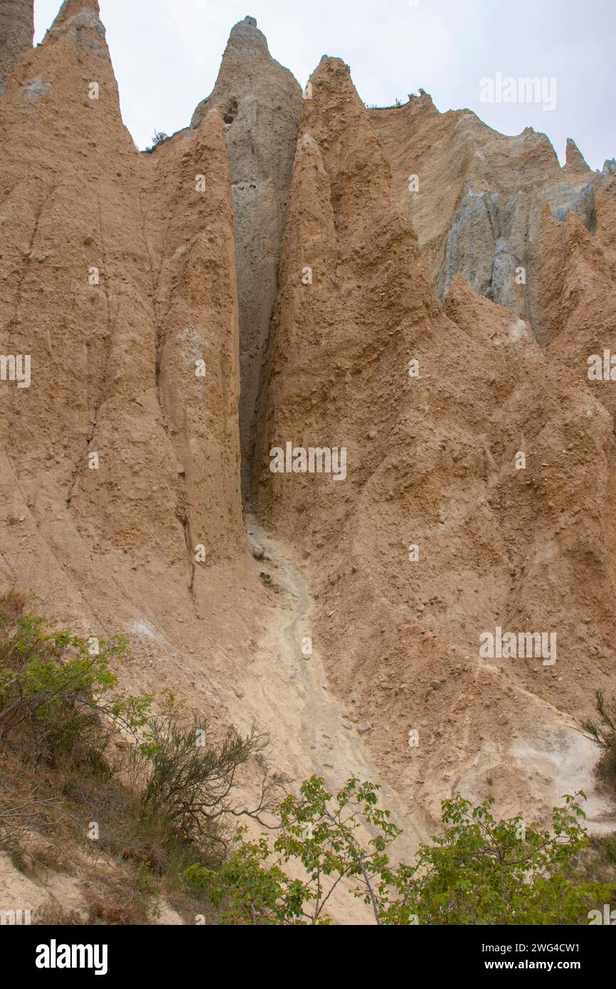 The Clay Cliffs are a stark sight - tall pinnacles separated by narrow ...