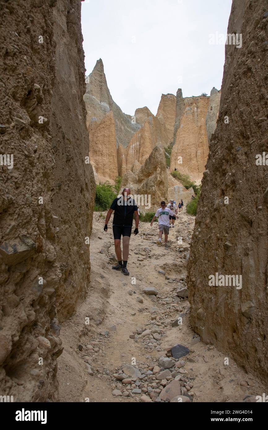 The Clay Cliffs are a stark sight - tall pinnacles separated by narrow ...