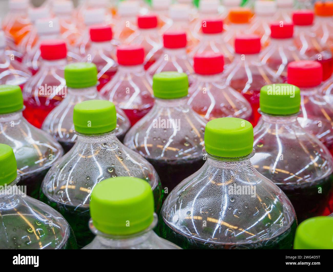 soda soft drinks in bottles in supermarket Stock Photo - Alamy